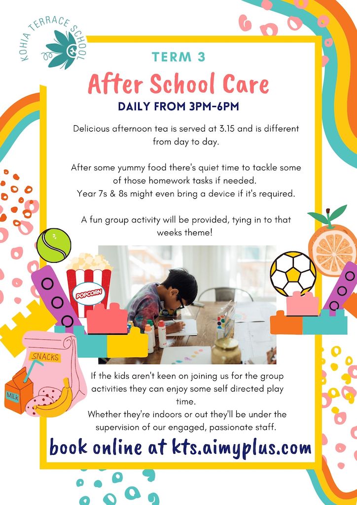About KTS | After School 4 Kids | Kohia Terrace School
